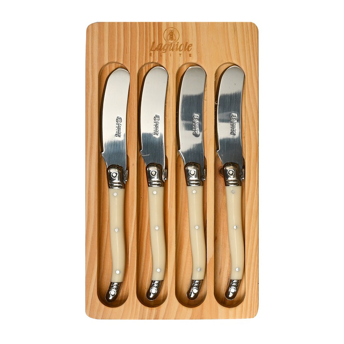 Laguiole Pate Knife Set 4pc Pearl – Kakkadu