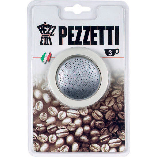 Pezzetti Coffee Maker Spare Parts Blister 3 Cup 3xGaskets & 1 x Filter ...