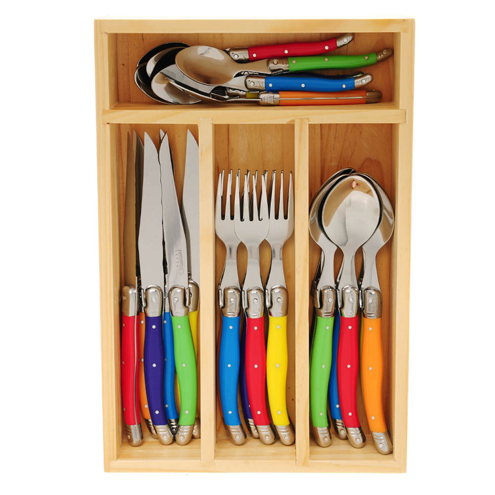 Laguiole 24 piece Cutlery Set - Multi – Kakkadu