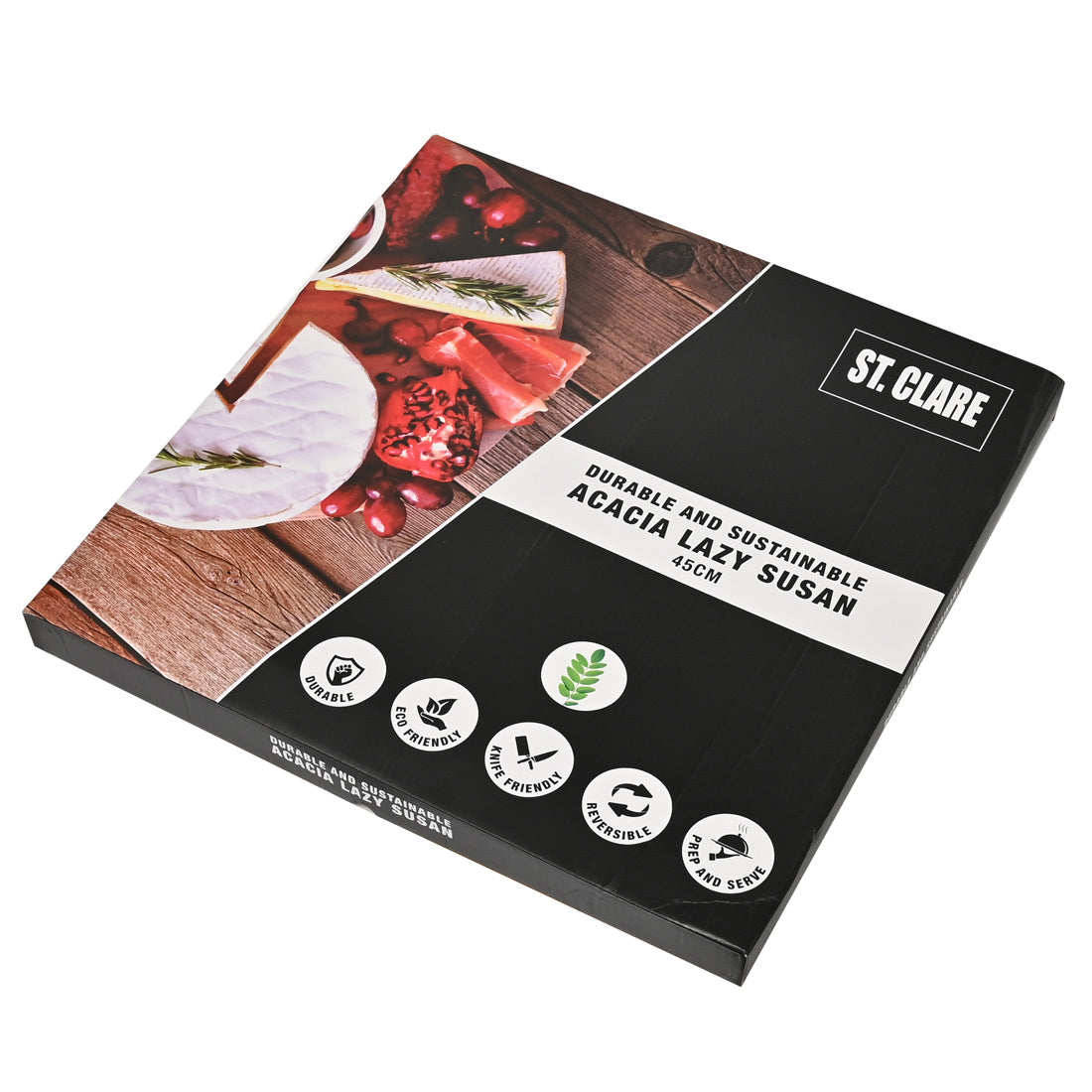 St Clare Lazy Susan Acacia Wood Ø 45cm – Kakkadu